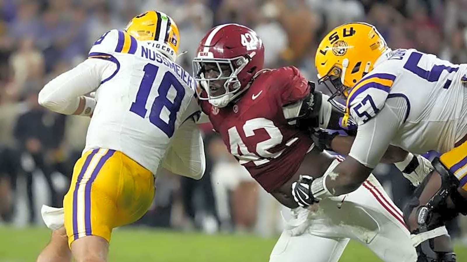 Yhonzae Pierre's Strip-Sack to Cap Big Night Seals Alabama Victory: Notebook | Yardbarker