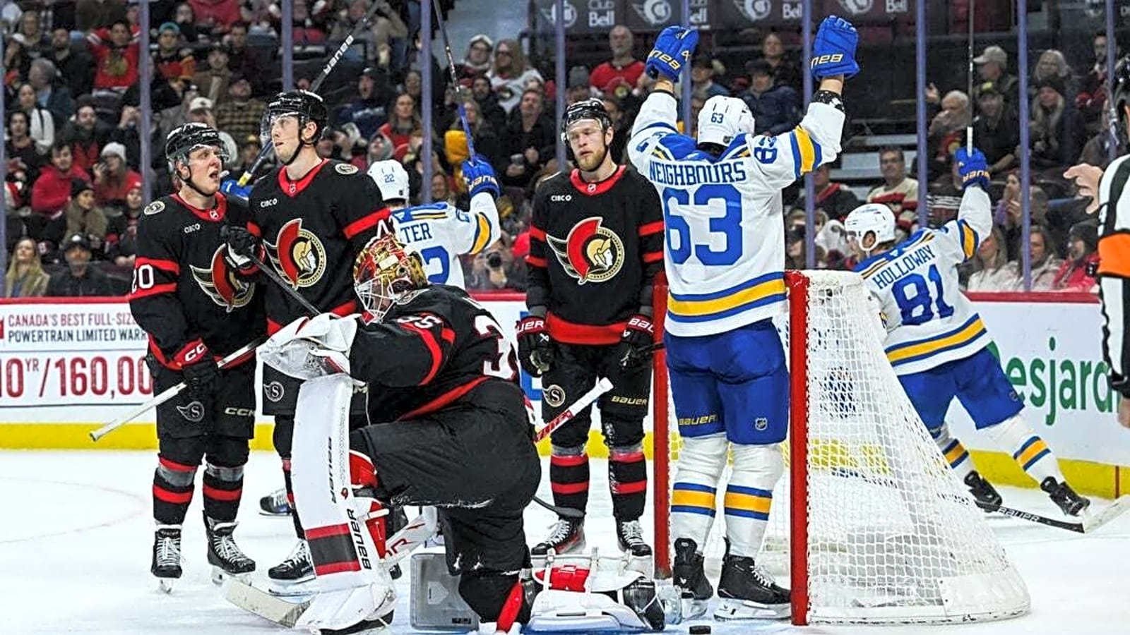 Jake Neighbours, Joel Hofer star in Blues' win vs. Senators | Yardbarker