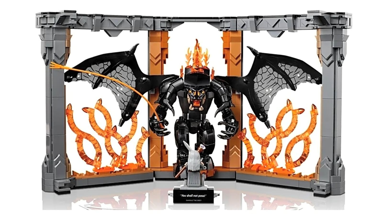 LEGO Ideas’ LORD OF THE RINGS Book Nook Showcases the Iconic Balrog vs. Gandalf Battle | Yardbarker
