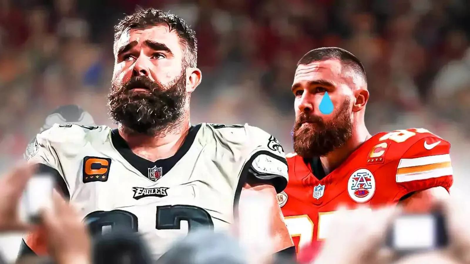 Chiefs’ Travis Kelce in tears at Jason Kelce’s Eagles retirement announcement | Yardbarker