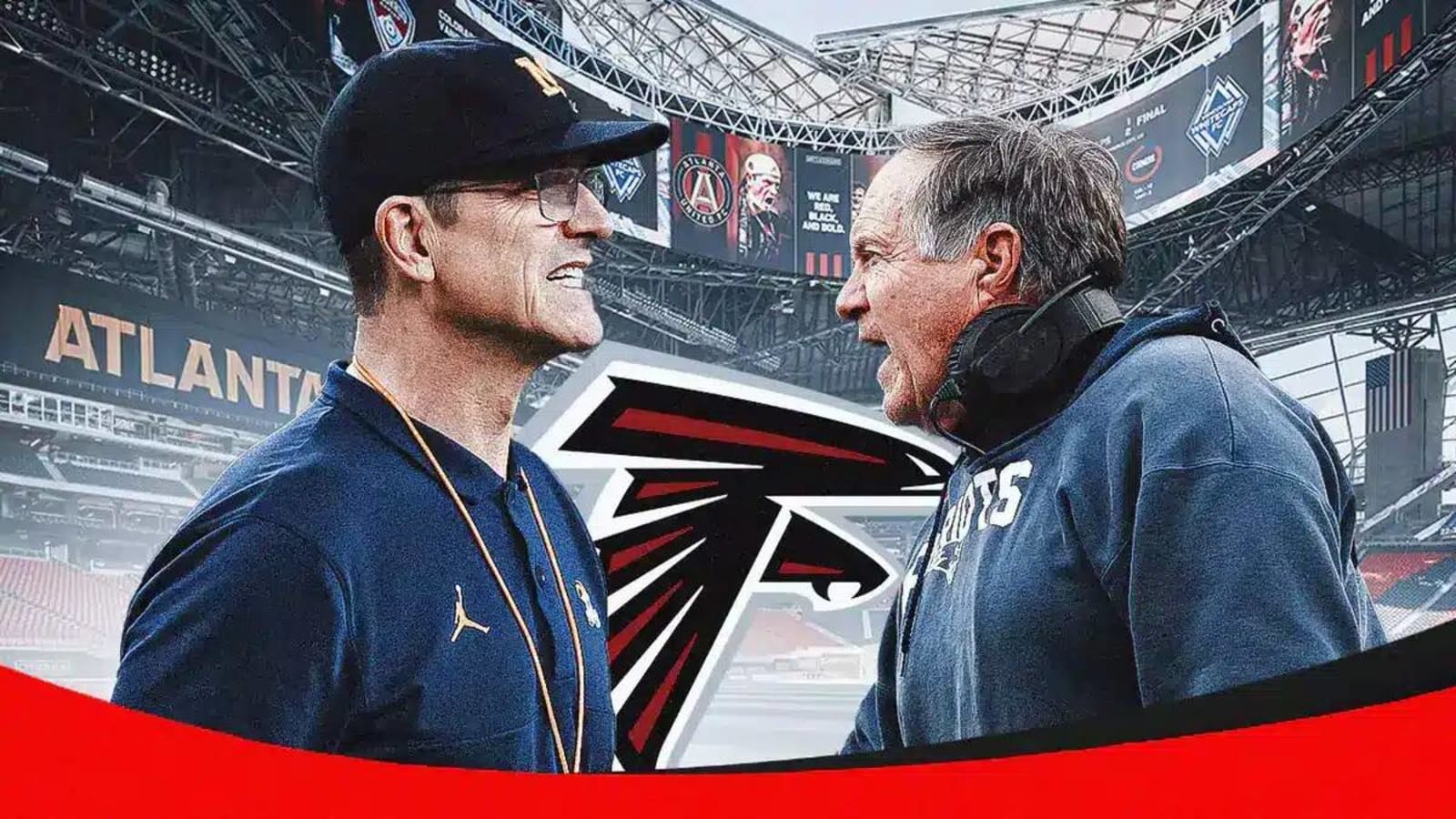 Falcons’ Bill Belichick interest gets Jim Harbaugh twist | Yardbarker