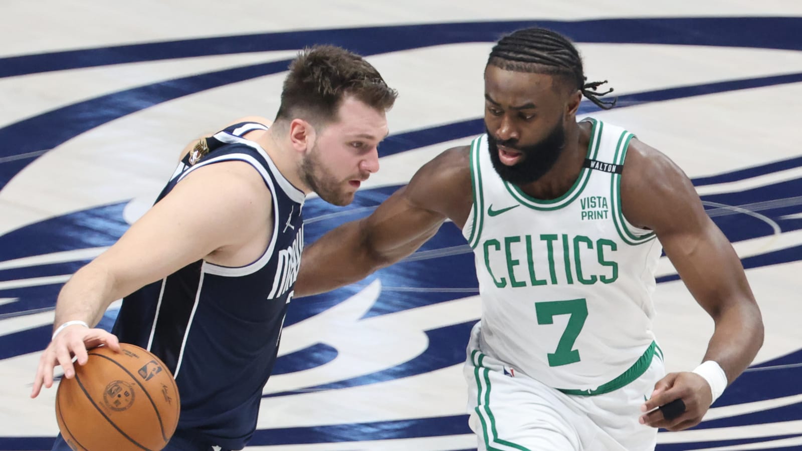 Luka Doncic And Jaylen Brown Shared An Emotional Moment After Celtics' 2024 Title Win | Yardbarker