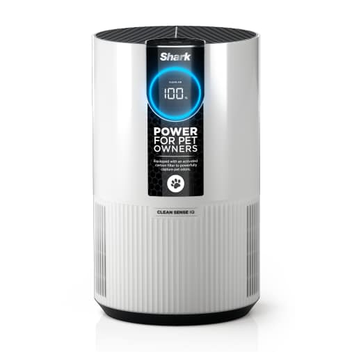 Shark HP102PET Clean Sense Air Purifier for Home Allergies Pet Hair HEPA Filter