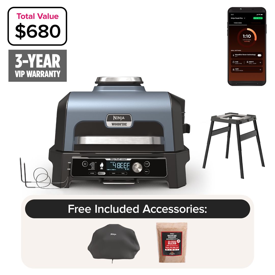 Ninja Woodfire™ Pro Connect XL Outdoor Grill with 3x Free Accessories