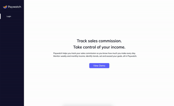 GitHub - ab91/paywatch: Commission Tracking Web App built in React.js