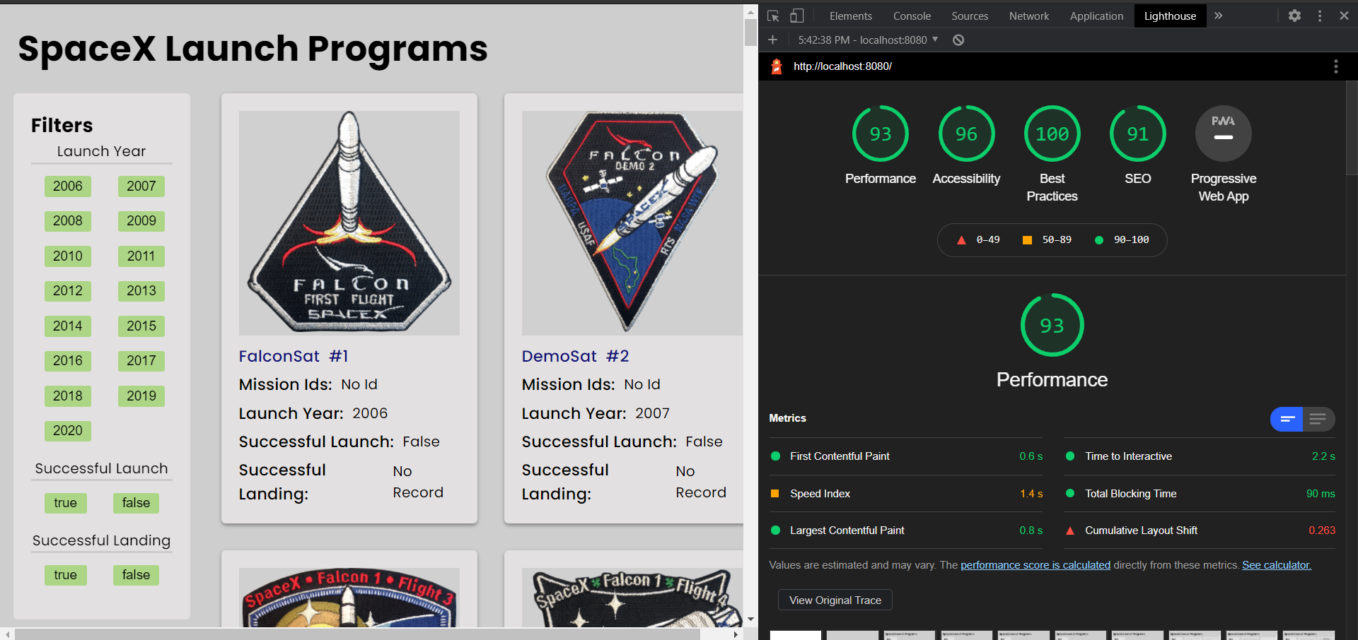 GitHub - abhi2425/react-spacex: Simple React Web App, for "Techdome Solutions Private Limited ...