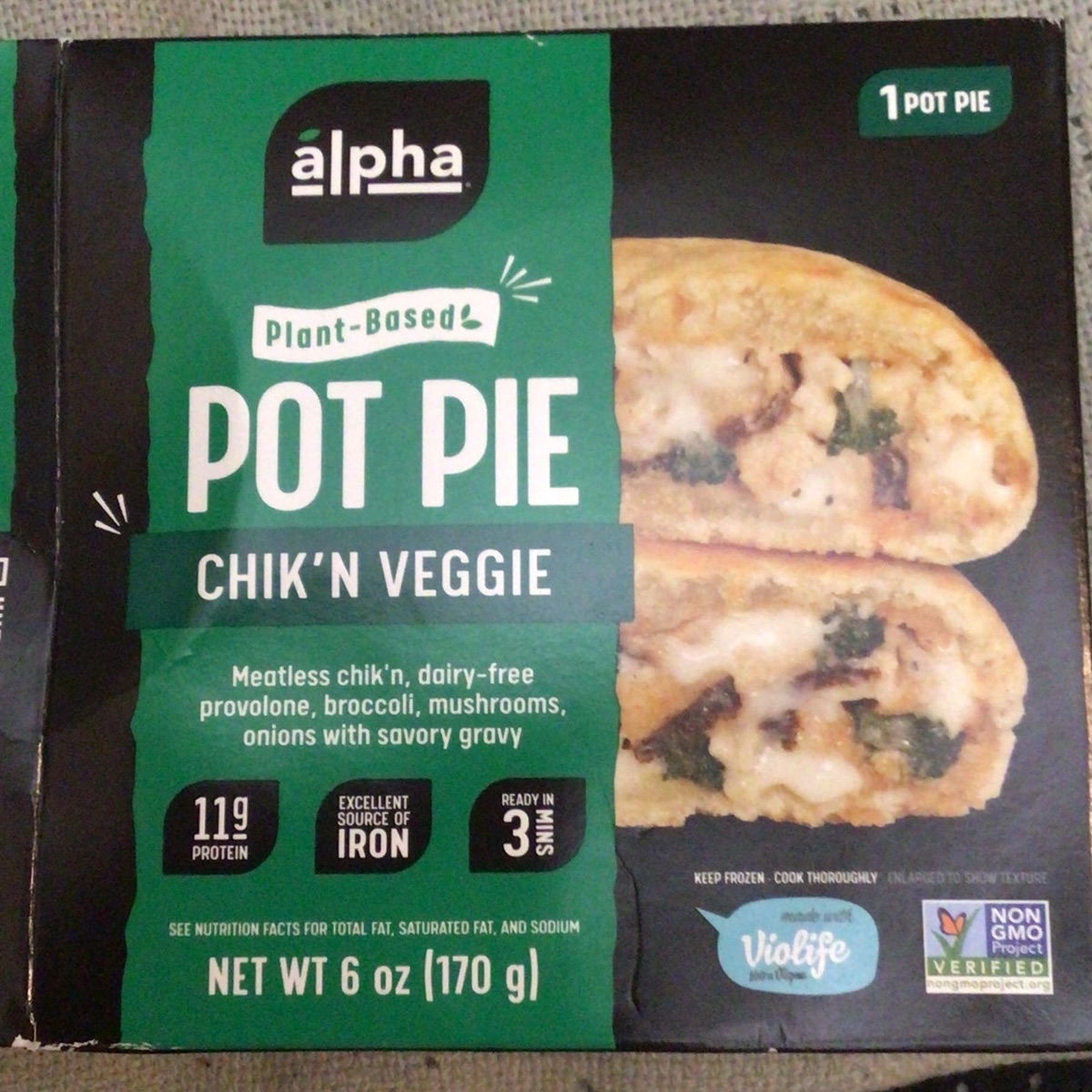 Alpha Foods Chick'n Veggie Pot Pie Reviews | abillion