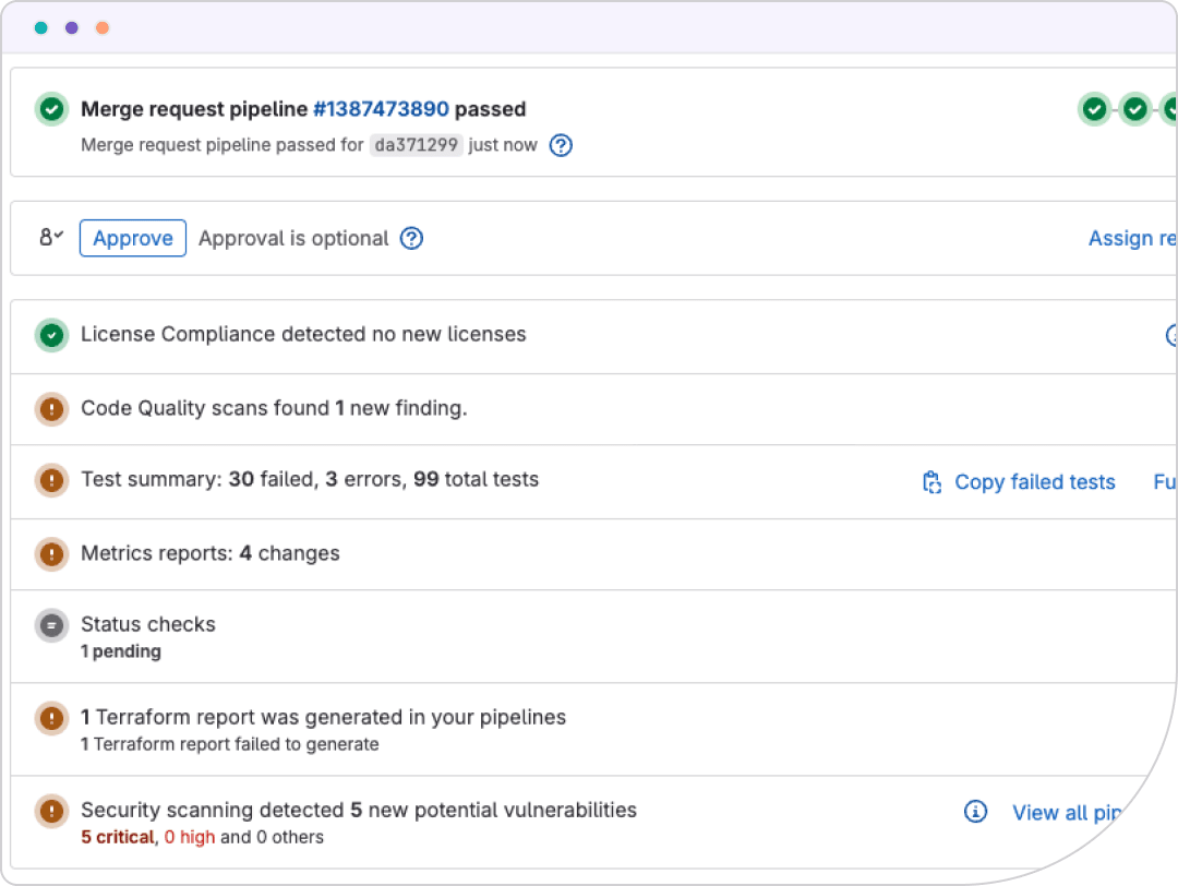 merge request security