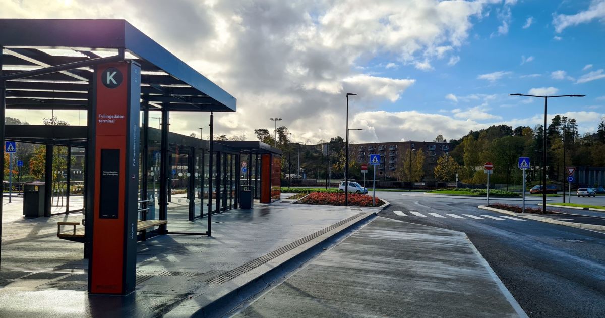 D19, Fyllingsdalen Kollektivterminal · Anleggsgartnermester Wikholm