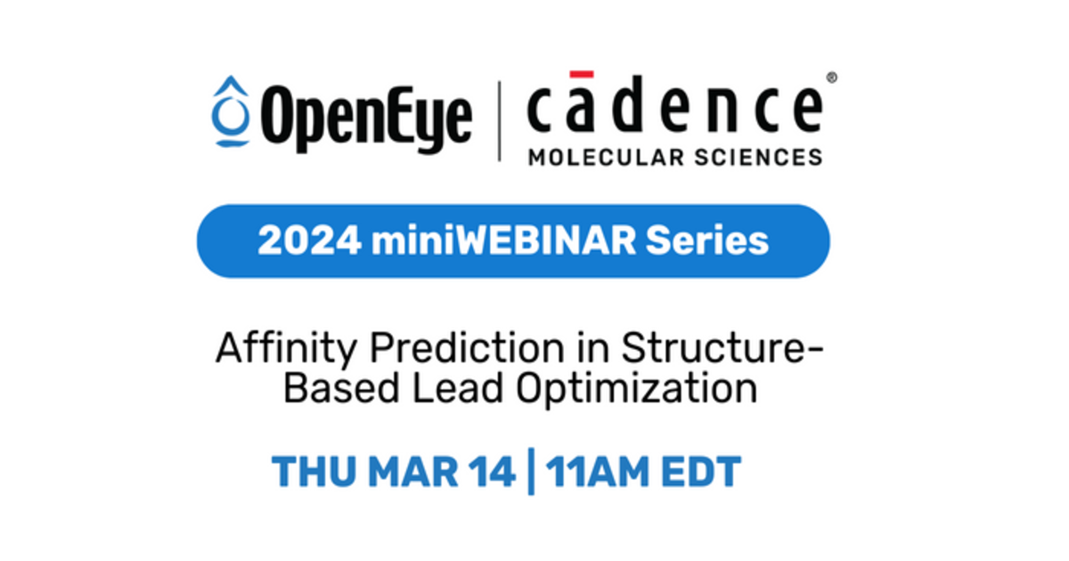 Miniwebinar Series 2024 Affinity Prediction In Structure Based Lead