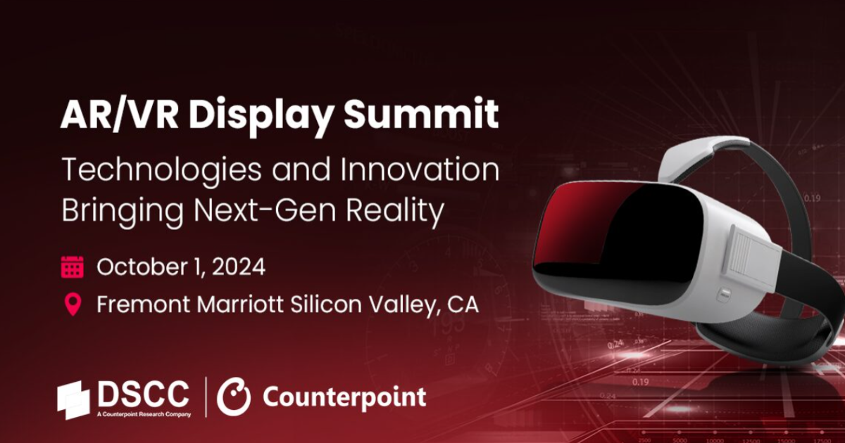 AR/VR Display Summit, Tue, Oct 1st, 2024 @ 8:00 AM Accelevents