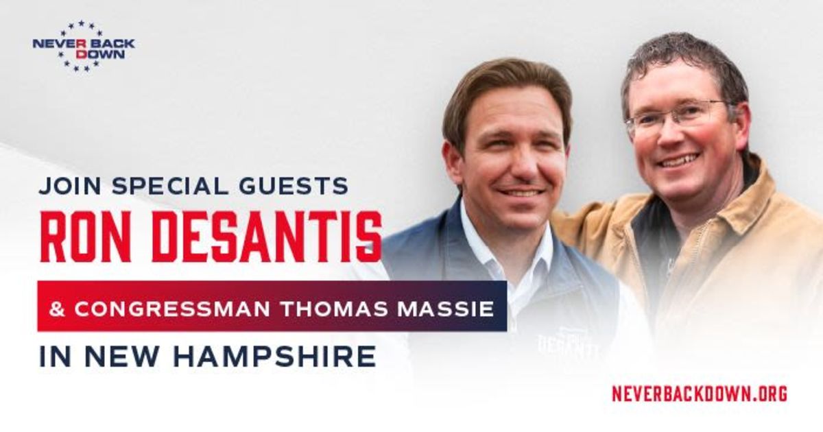 Laconia Liberty Town Hall with Special Guests Ron DeSantis and Thomas ...