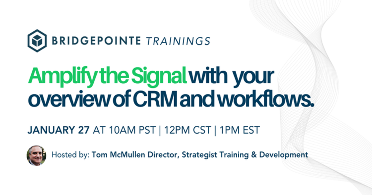 BPT Training: Amplify the Signal, Tue, Jan 27th, 2026 @ 1:00 PM ...