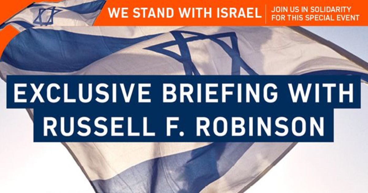 Exclusive Briefing with Russell F. Robinson, Tue, Apr 2nd, 2024 @ 12:00 ...