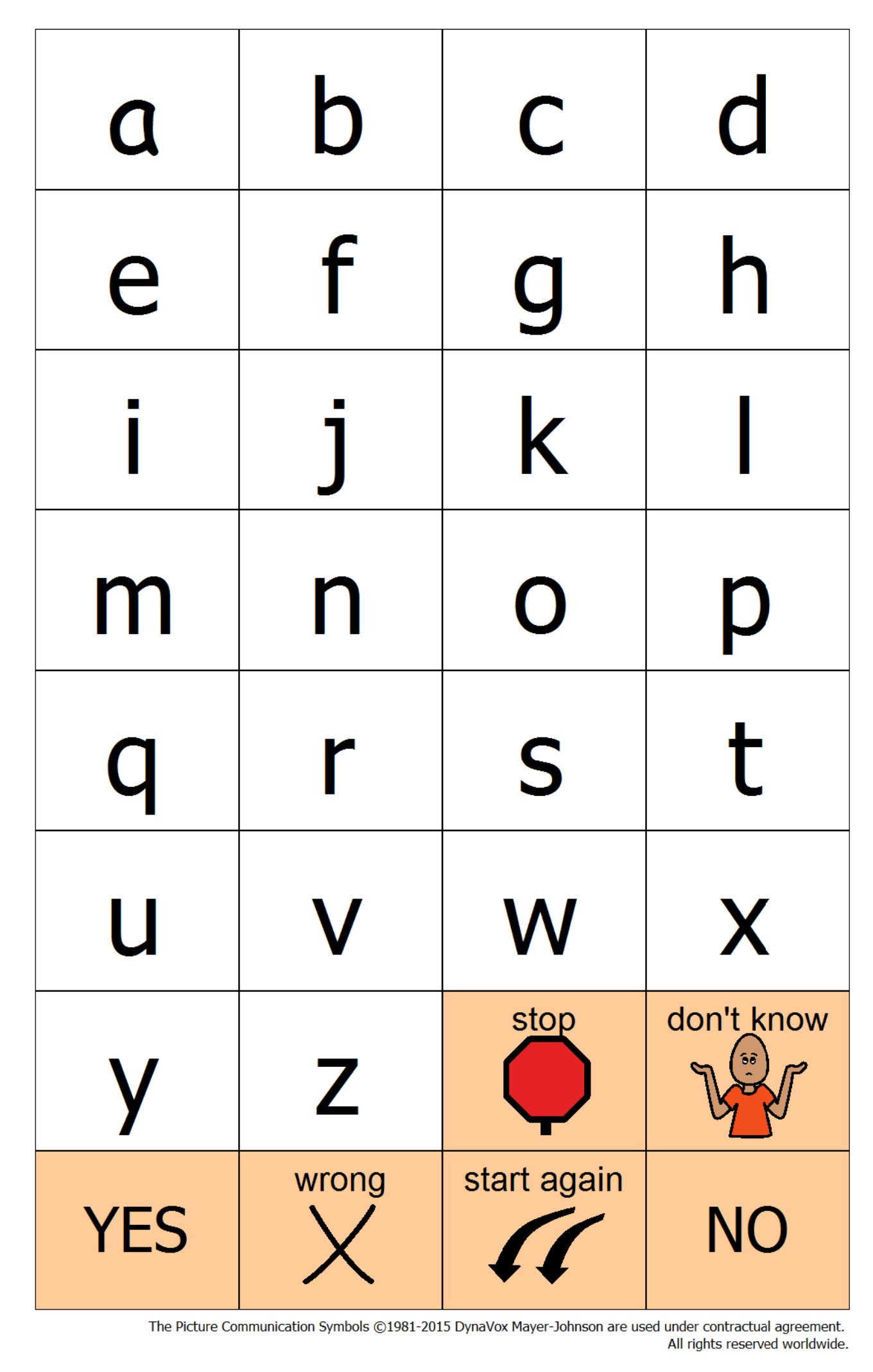 ABC with Symbols | Ace Centre