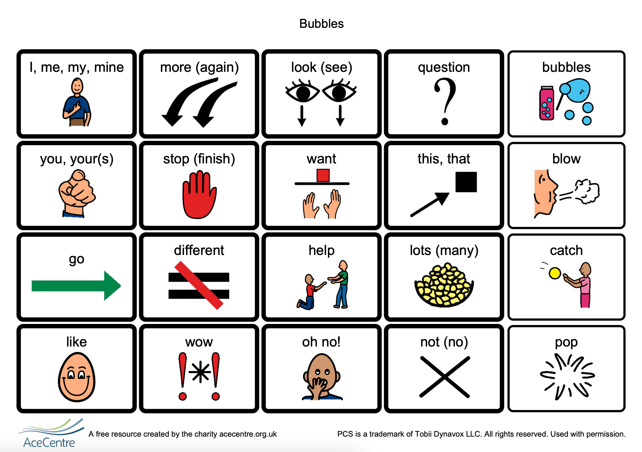 Bubbles | Ace Centre