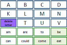 ABC with core words | Ace Centre