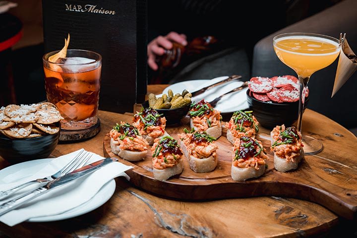 Cocktails and Nibbles at Map Maison | Activity Superstore