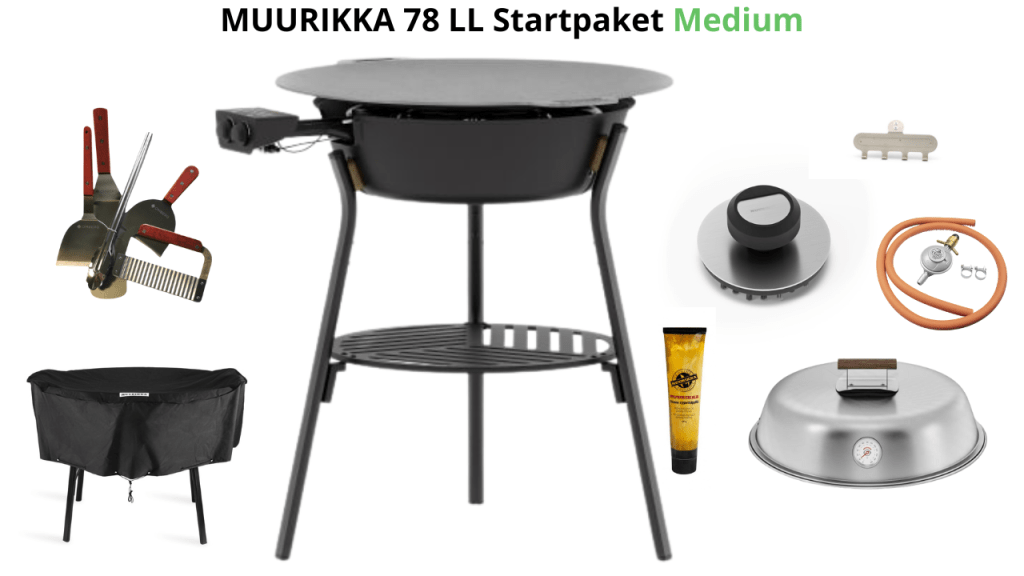 Köp Muurikka Stekhällsset 78 LL Startpaket medium - Grillkung.se