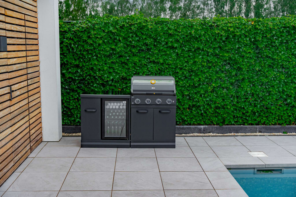 Köp GRLLR Connect Prime G4S paket 2 | Gasolgrill G4S samt bänkmodul med kylskåp - Grillkung.se