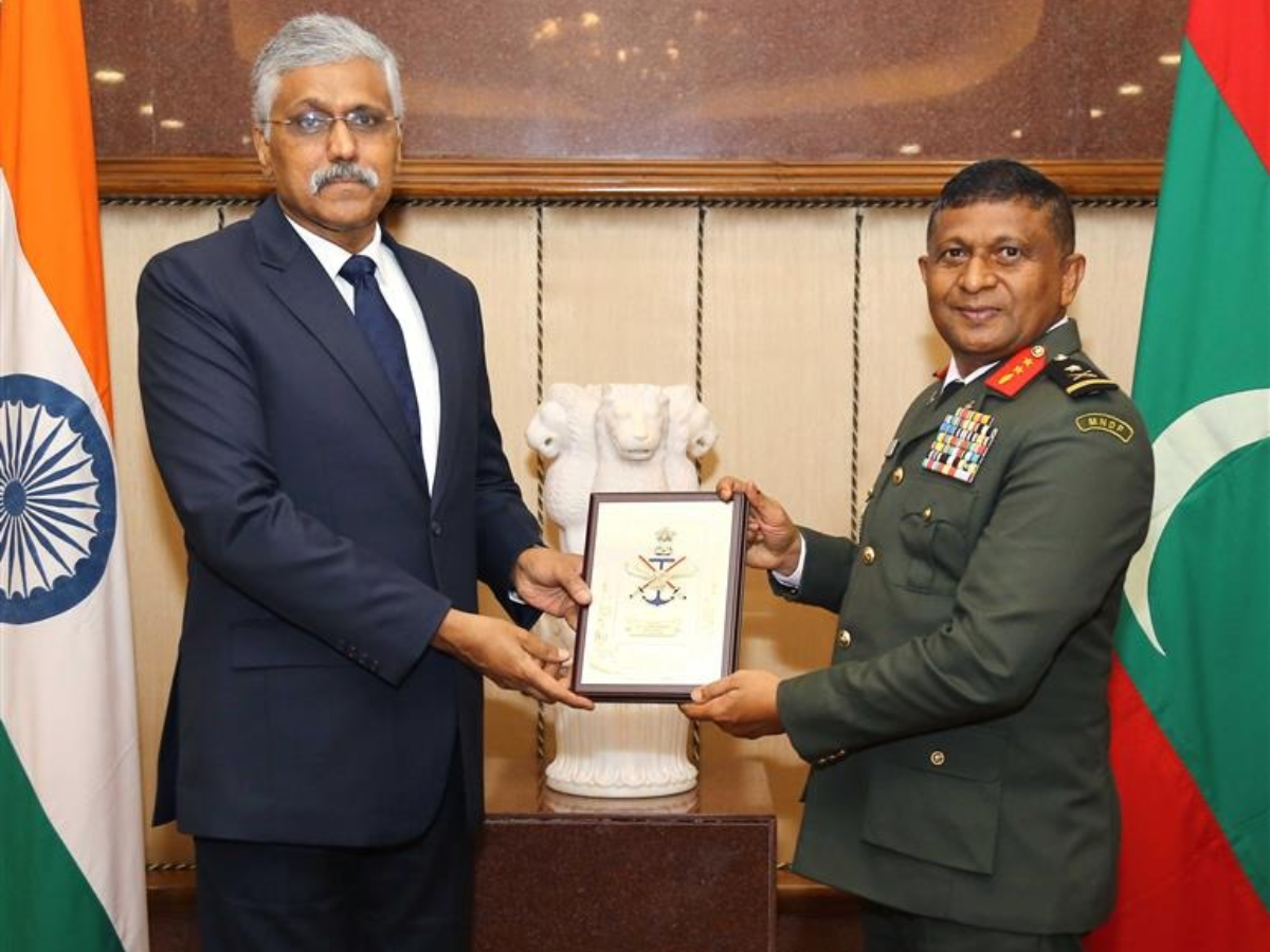 Adhadhu - Maldives and India hold fifth Defense Cooperation Dialogue ...