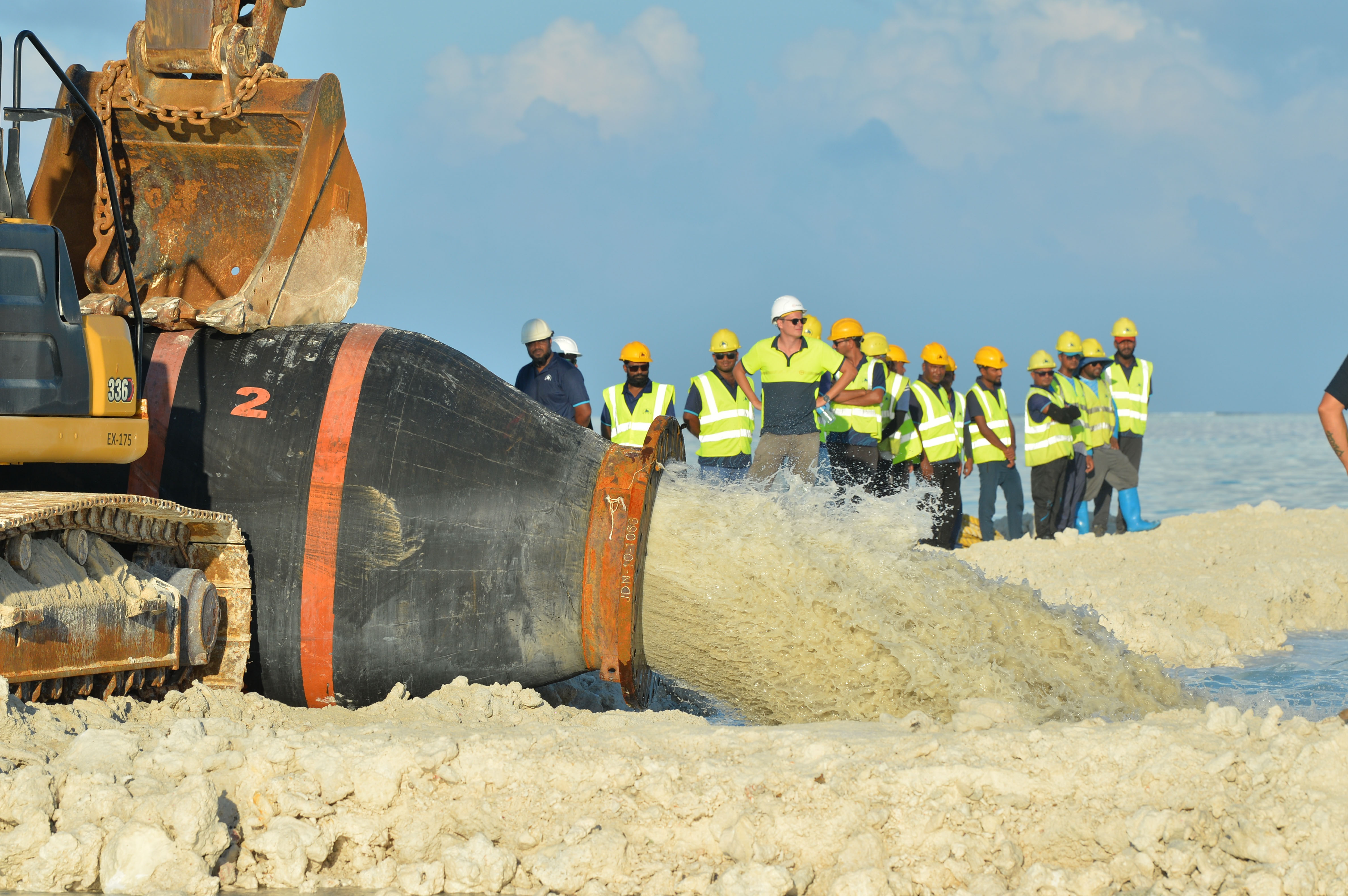 Adhadhu - Reclamation of 29 hectares begins in Ras Malé Zero Carbon city