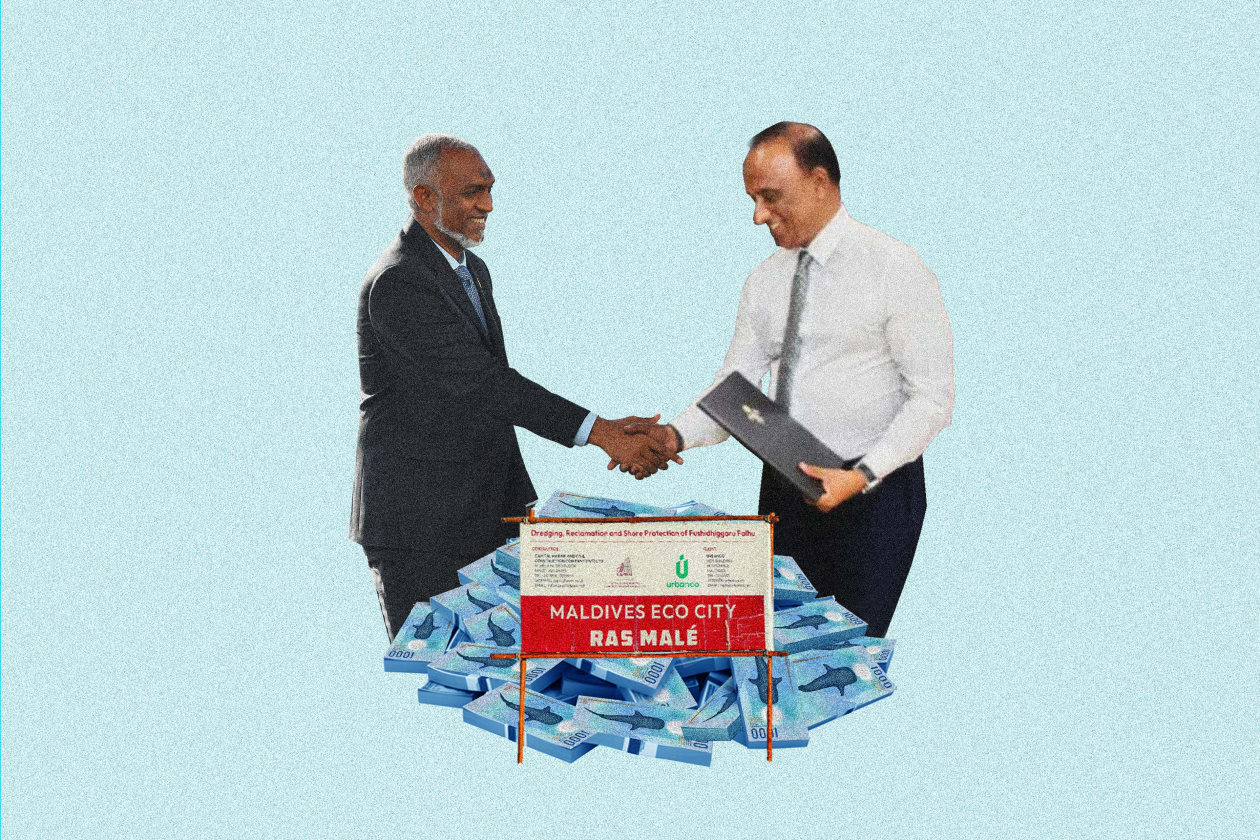 Adhadhu - MVR 77 million to Raju to dump some sand in Rasmale'