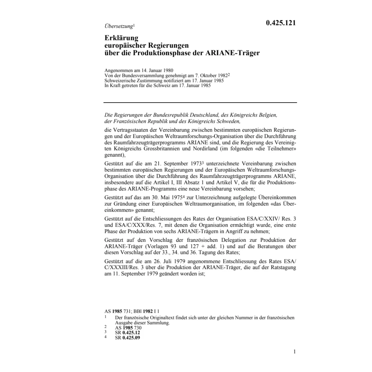 Erkl. Produktionsphase ARIANE-Träger | Teil 0.4