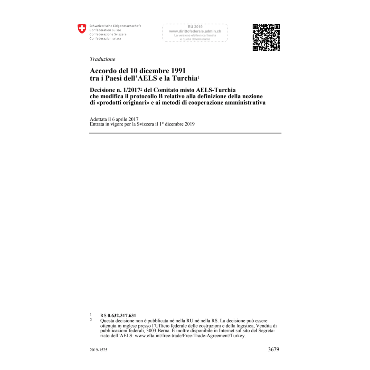 RU 2019 n. 105 | 2019