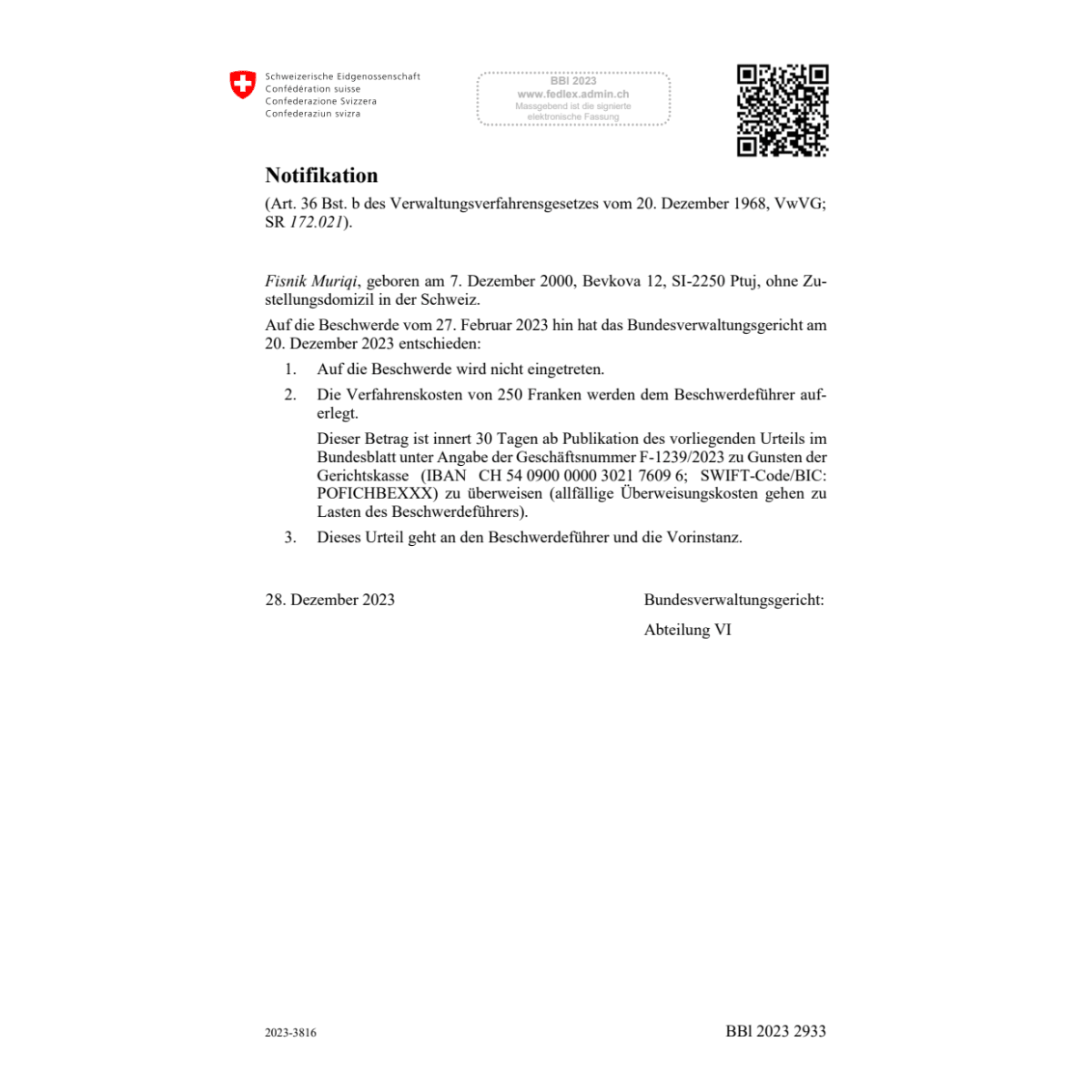 FF 2023 Nr. 250 | 2023