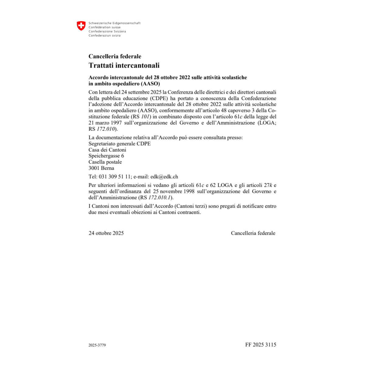FF 2025 Nr. 205 | 2025