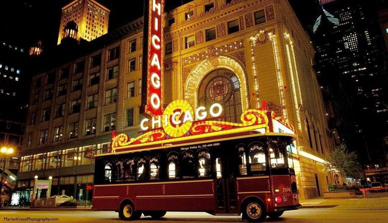 Chicago Trolley Tour, 2 Day Hop-On-Hop-Off Day + Night
