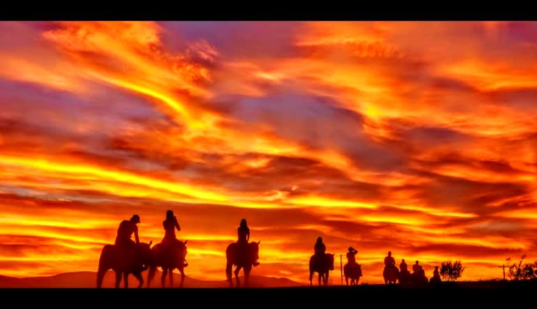 Wild West Horseback Riding Las Vegas, Sunset Ride