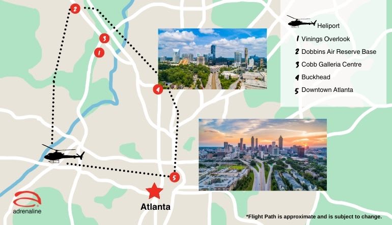 Private Helicopter Tour Atlanta, Downtown ATL & Buckhead - 30 Minutes Private Helicopter Tour Atlanta, Downtown ATL & Buckhead - 30 Minutes