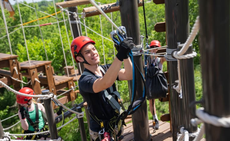 Forge Adventure Park, Lemont Quarries - Climb and Zipline Adventure
