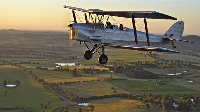 Flying Lesson in a Tiger Moth Biplane, 30 Minutes - Yarra Valley ...