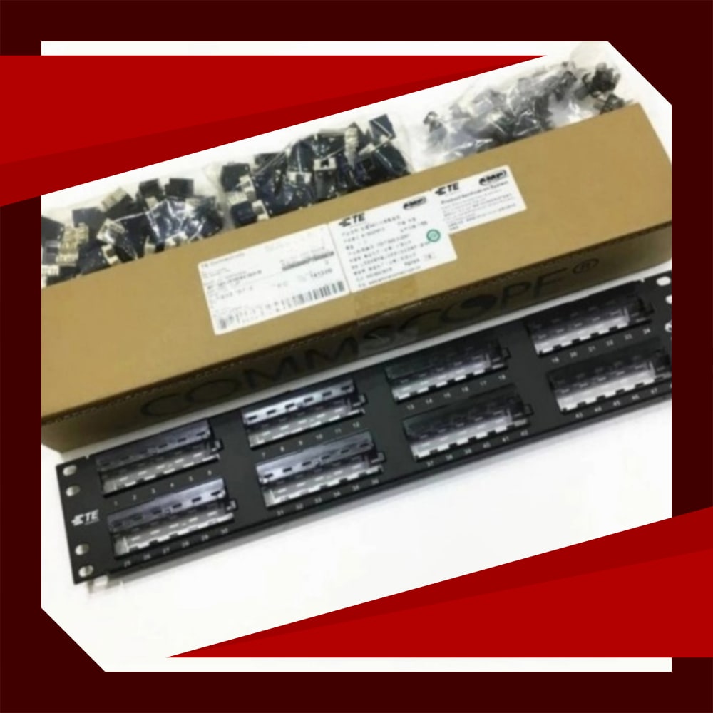 Promo Patch Panel Cat6 48Port+Modullar Cat6 Commscope/Amp Cat6 Diskon ...