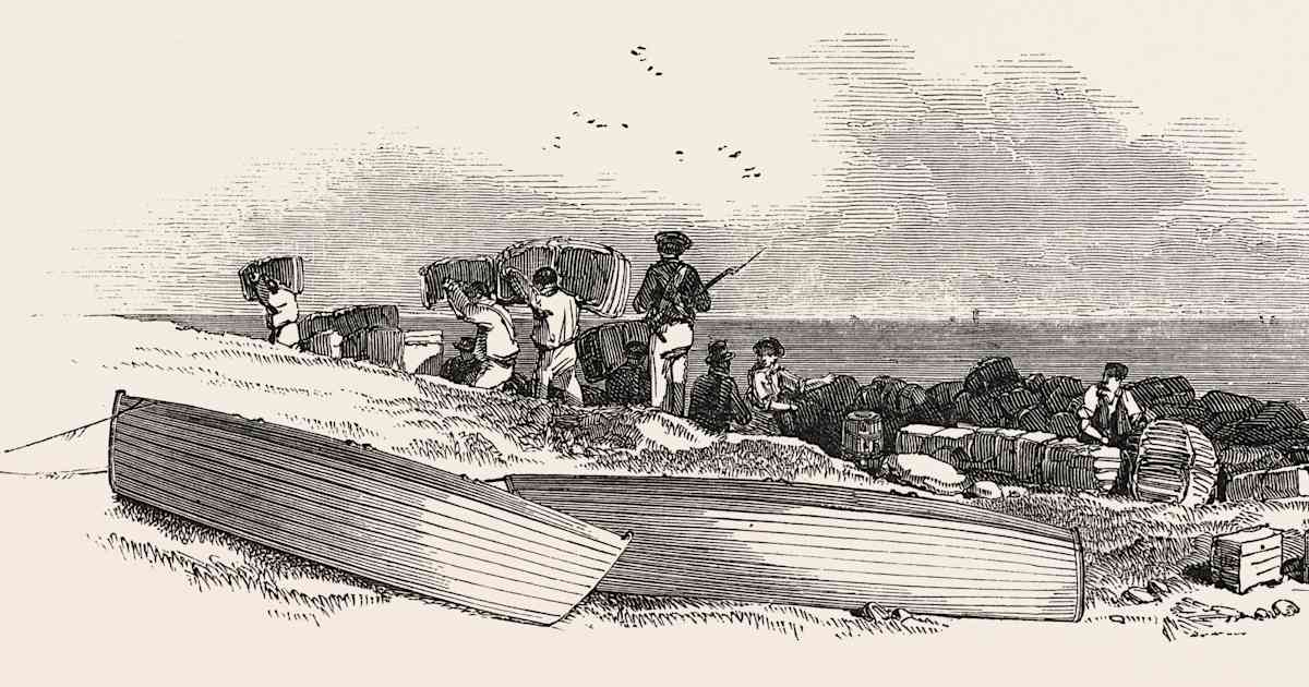 Alexander Hamilton creates Coast Guard to catch smugglers