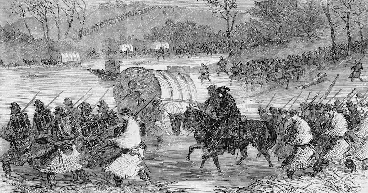 Mud March begins | January 20, 1863 | HISTORY