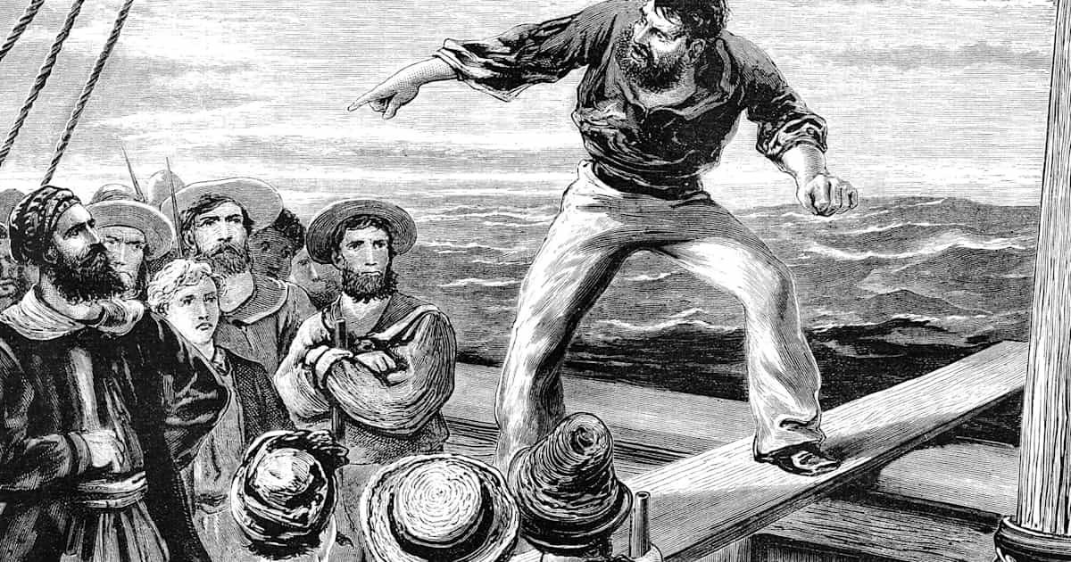Did pirates really make people walk the plank?