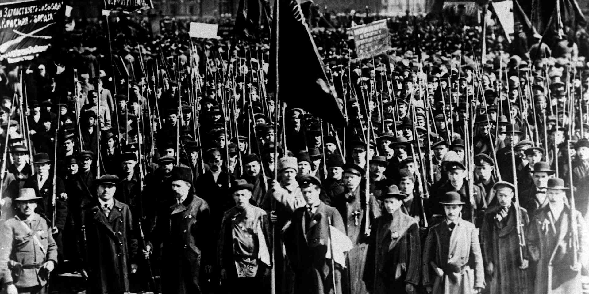 February Revolution begins, leading to the end of czarist rule in ...
