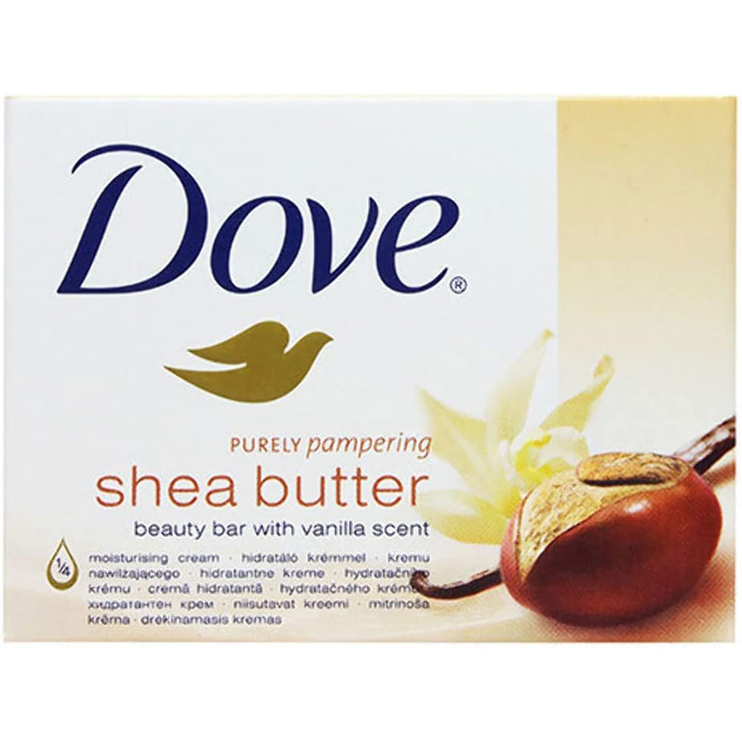 Dove Purely Pampering Shea Butter And Warm Vanilla Scent Bar Soap 4 Pack