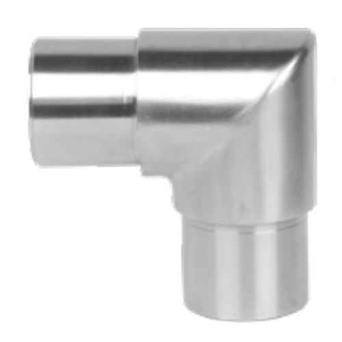 Raccord d'angle vif 90° pour tube 42,4mm inox 304 - EUROFER - 17.001B.04S