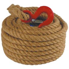 Corde pour poulie en chanvre 22 mm longueur 20 m CORDERIES TOURNONAISES ...