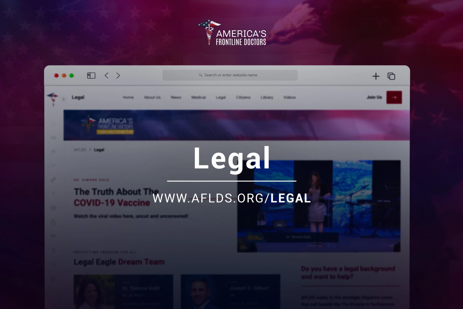 AFLDS Legal | America's Frontline Doctors