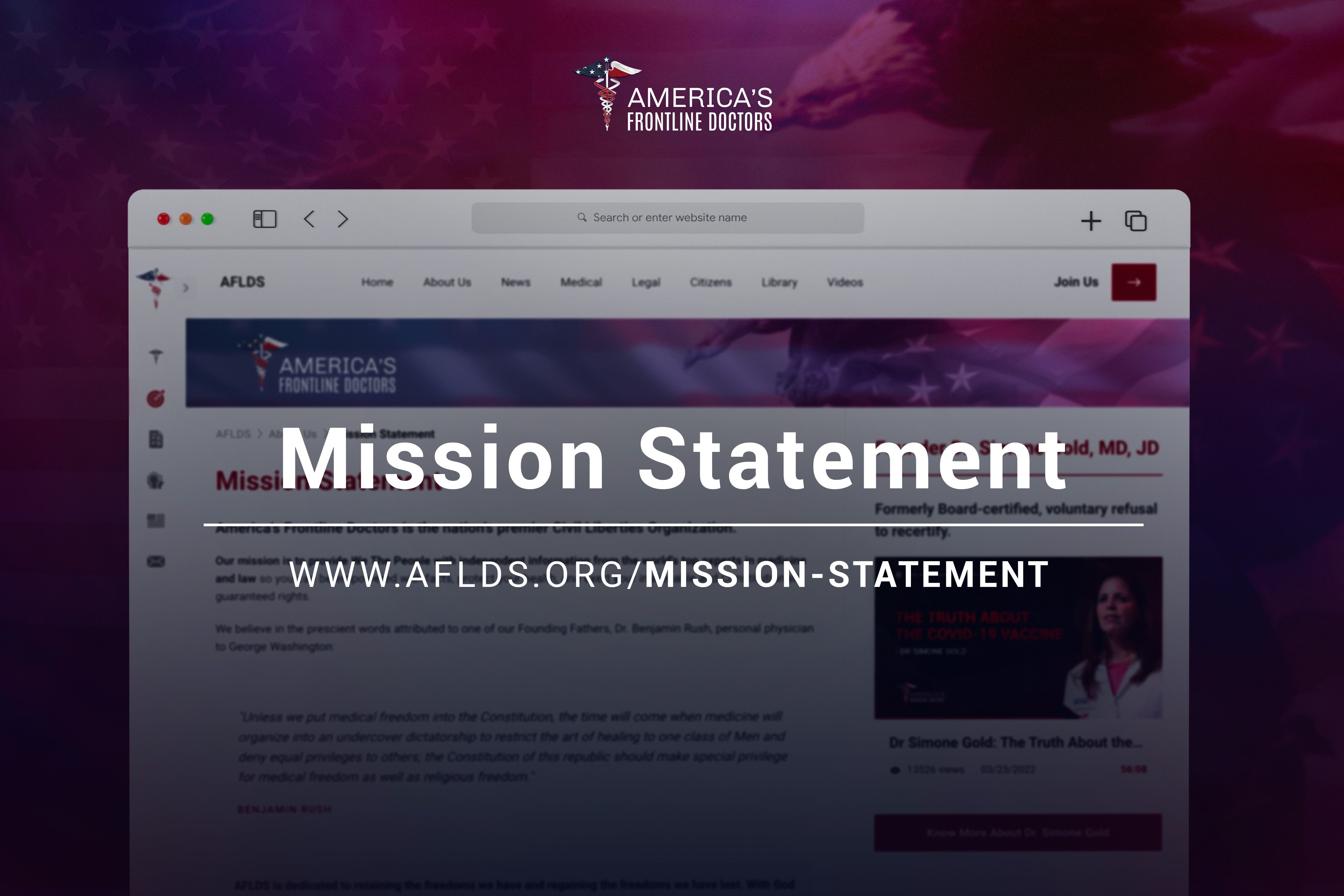 Mission Statement | America's Frontline Doctors