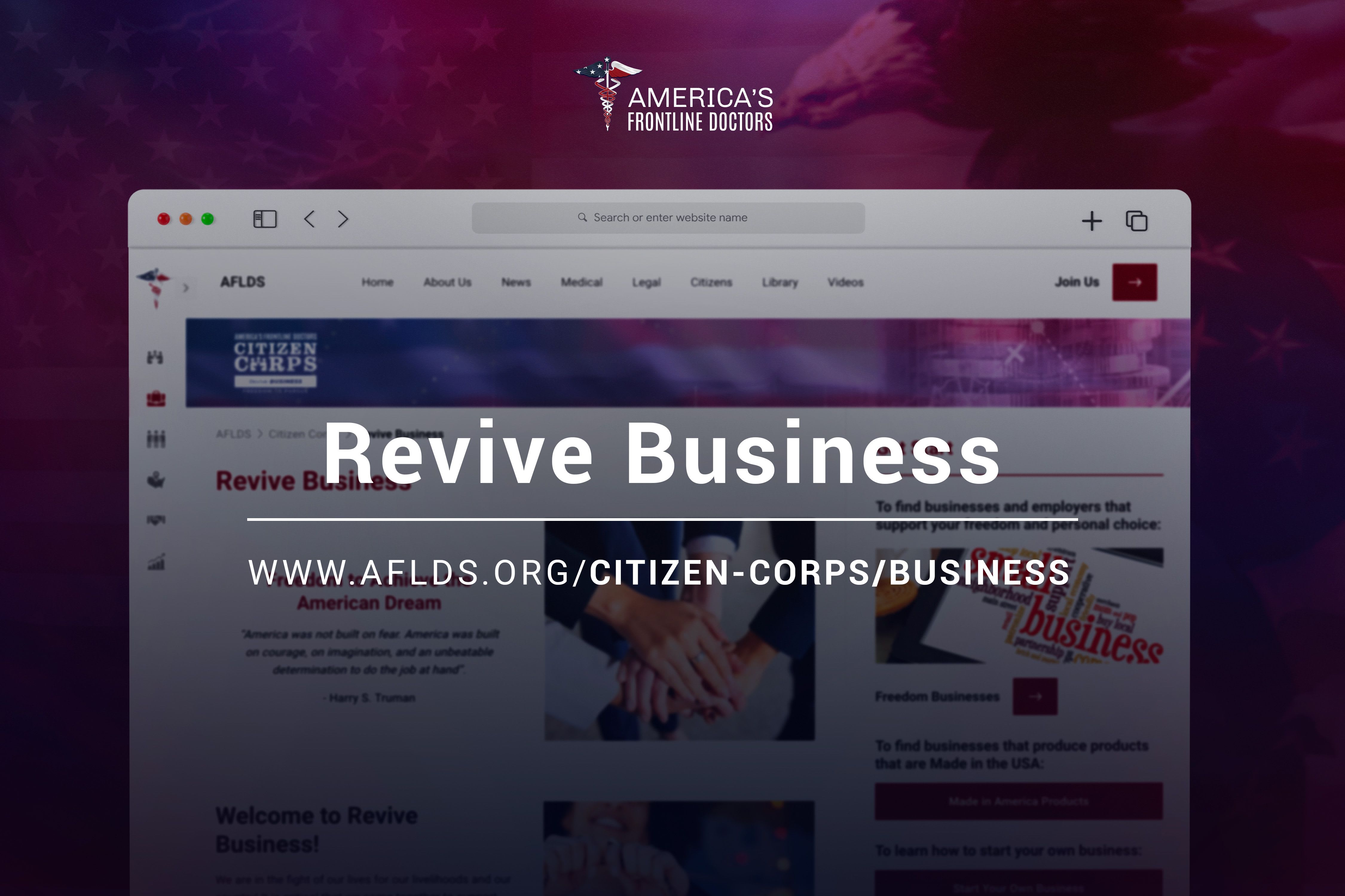 Revive BUSINESS | America's Frontline Doctors