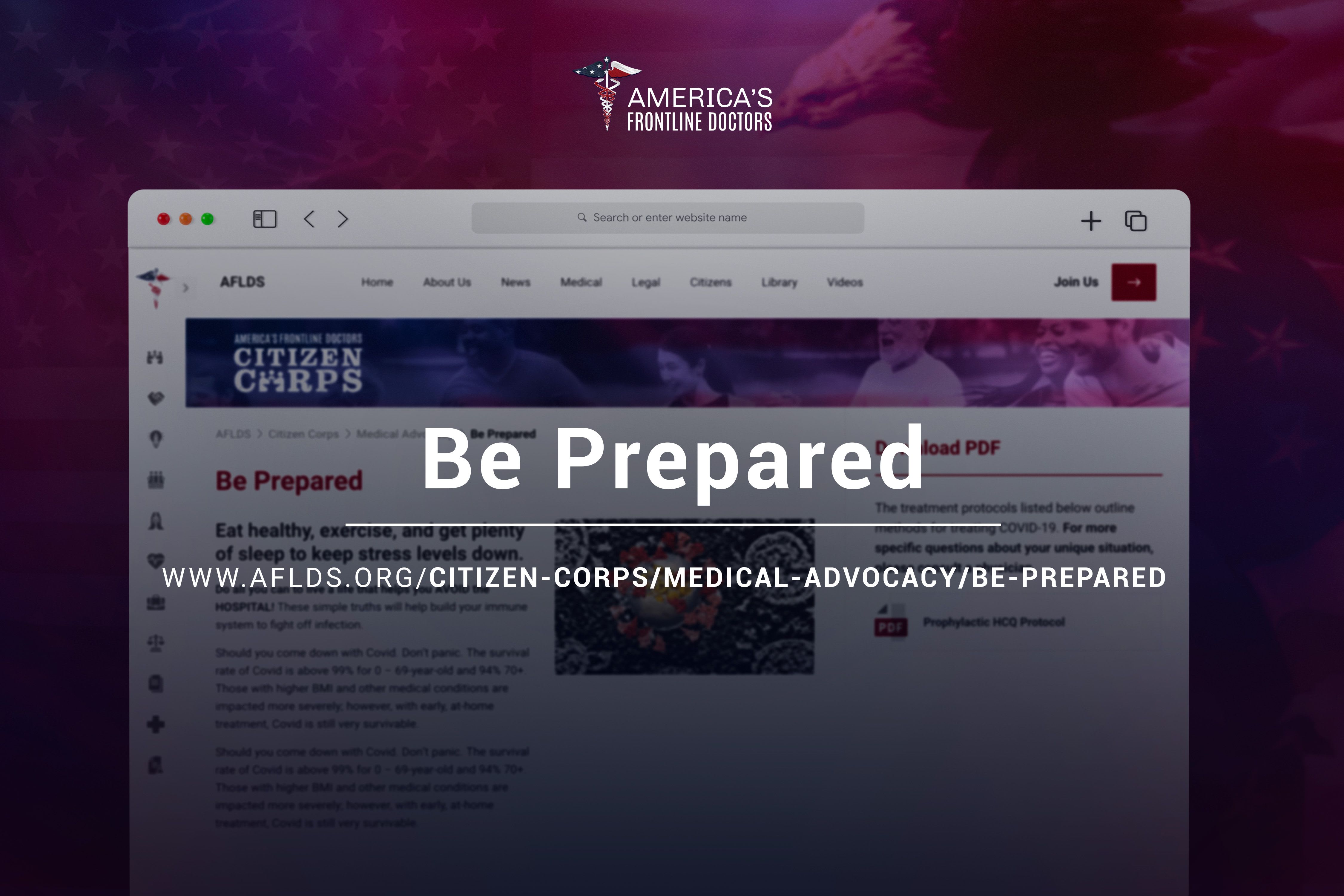 Be Prepared | America's Frontline Doctors