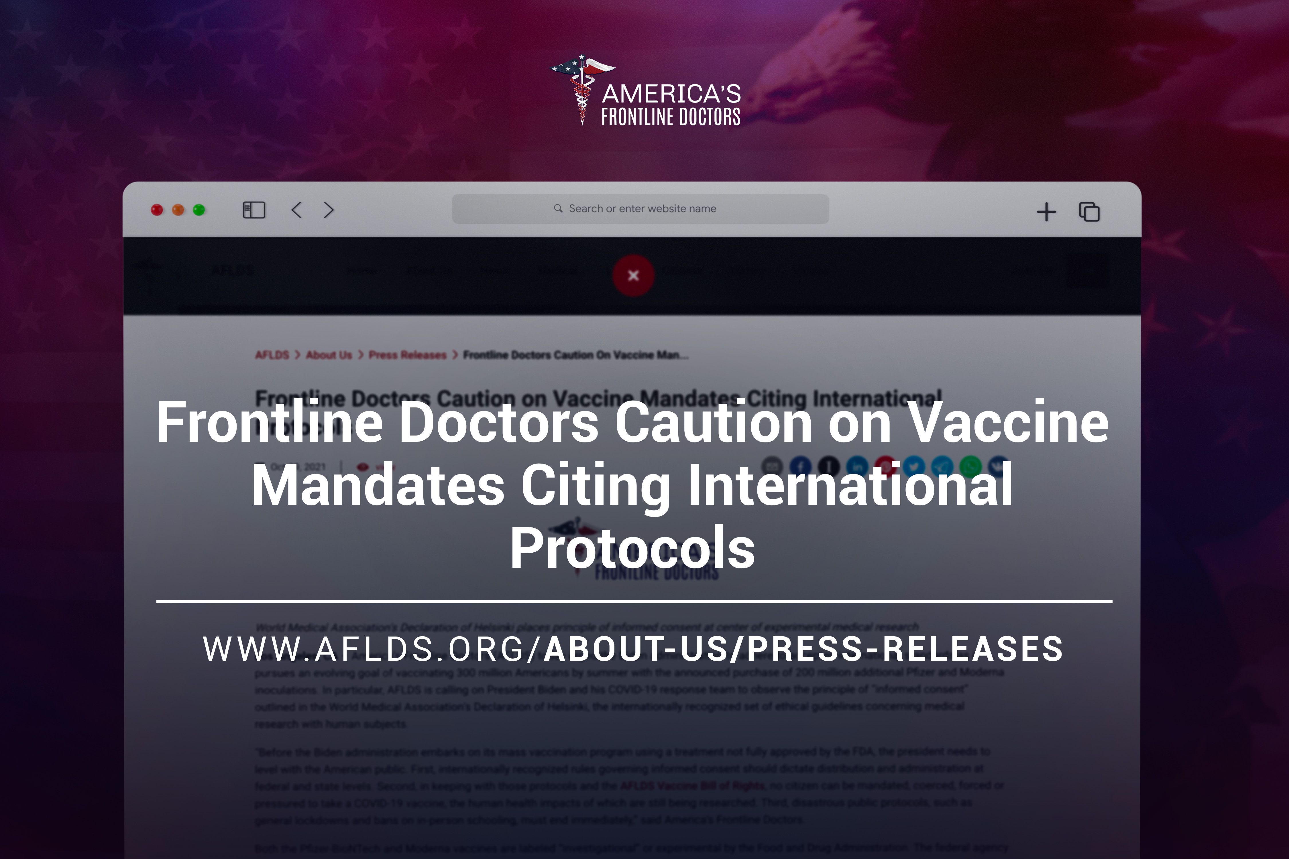 Frontline Doctors Caution on Vaccine Mandates Citing International ...