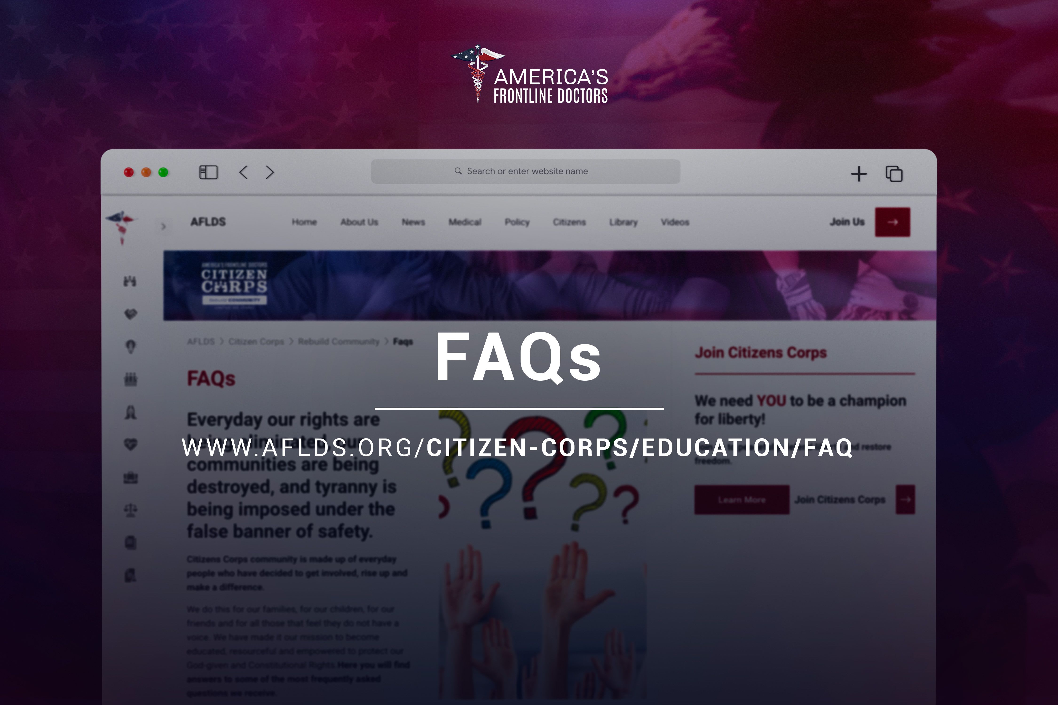 FAQs | America's Frontline Doctors